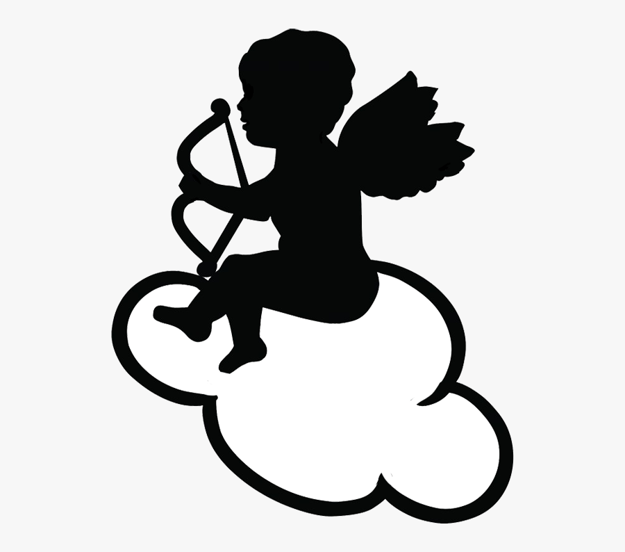 Cupid On A Cloud - Cupid Sitting Down , Free Transparent Clipart ...