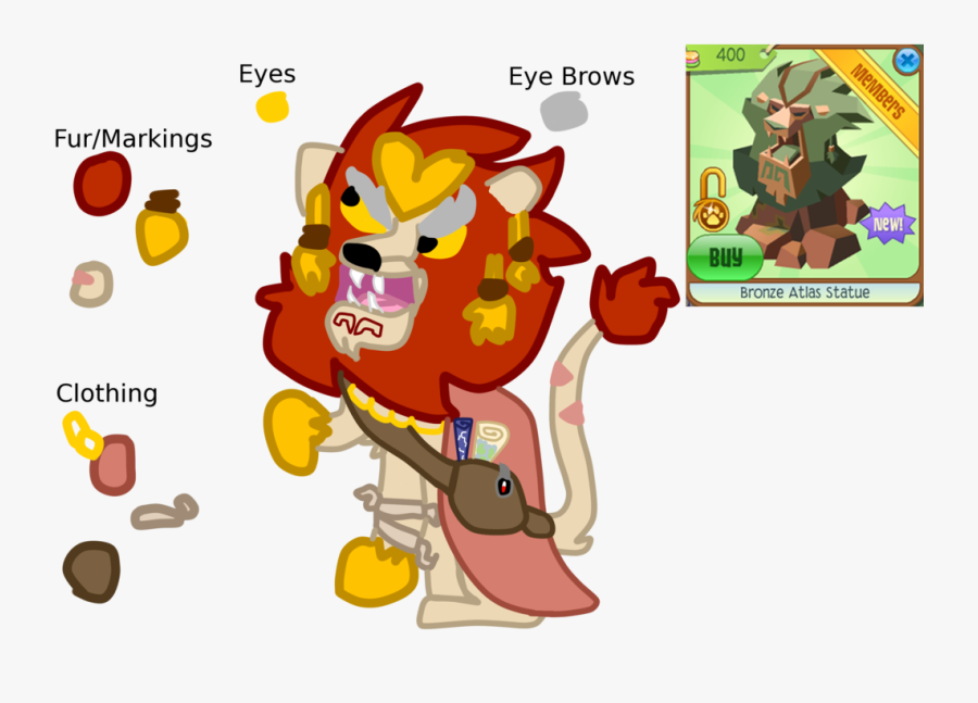 Atlas The Lion Alpha By Roseyicywolf - Animal Jam Lion Alpha , Free ...