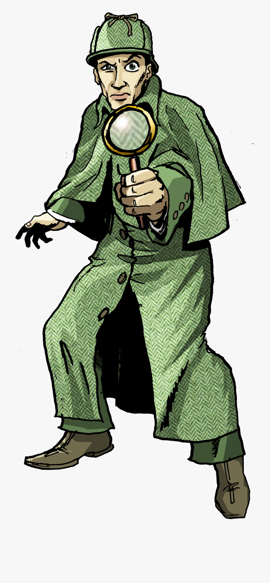 Superfluous Sleuth - Cartoon , Free Transparent Clipart - ClipartKey