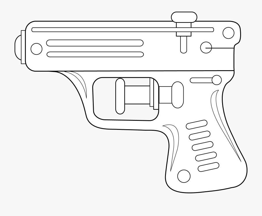 Gun Clipart Line Drawing - Trigger , Free Transparent Clipart - ClipartKey