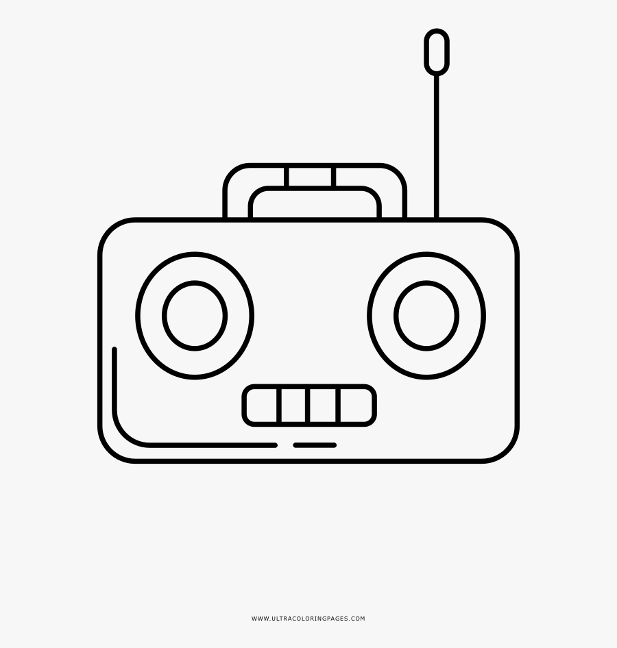 Boom Box Coloring Page Coloring Pages