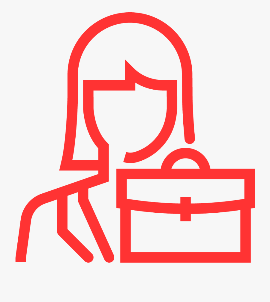 Employment Icon In Red , Free Transparent Clipart - ClipartKey