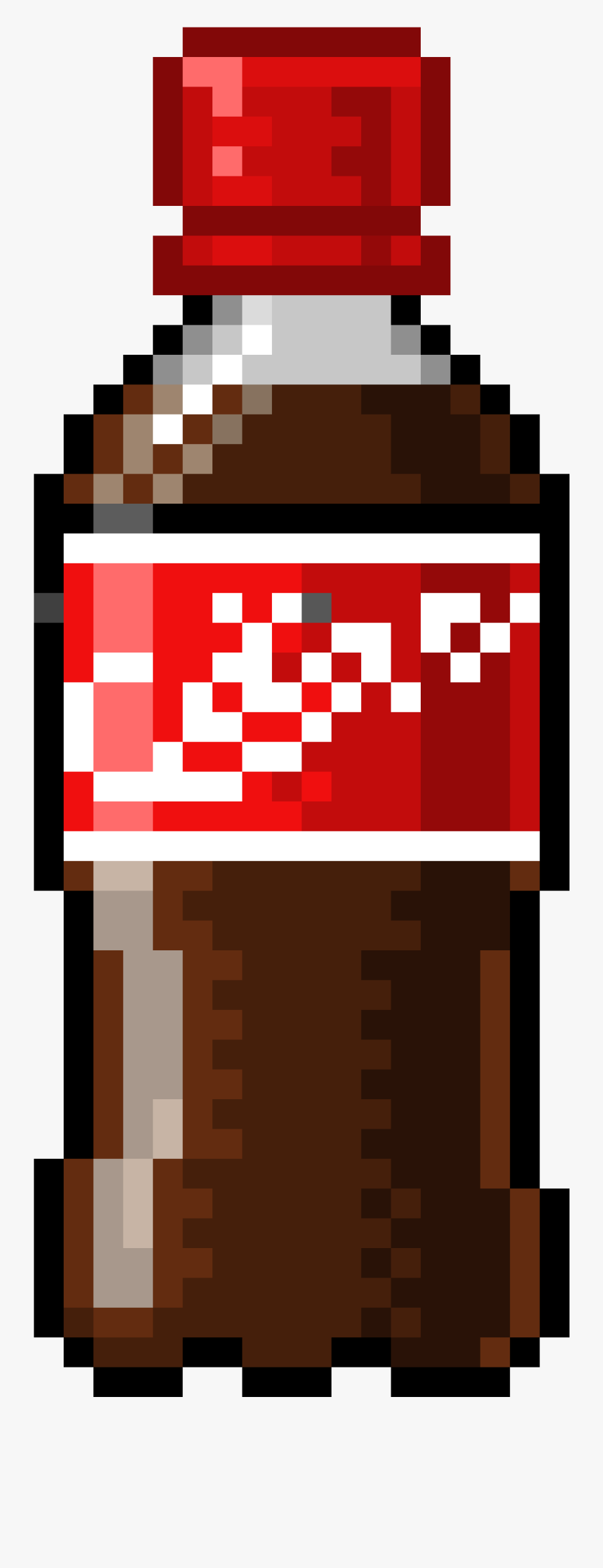 Coca Cola Bottle Pixel Art , Free Transparent Clipart - ClipartKey