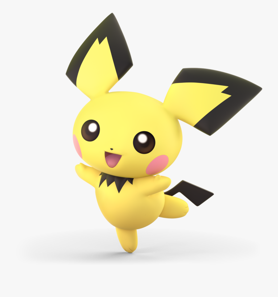 Yellow Cartoon Mammal - Super Smash Bros Ultimate Pichu , Free ...
