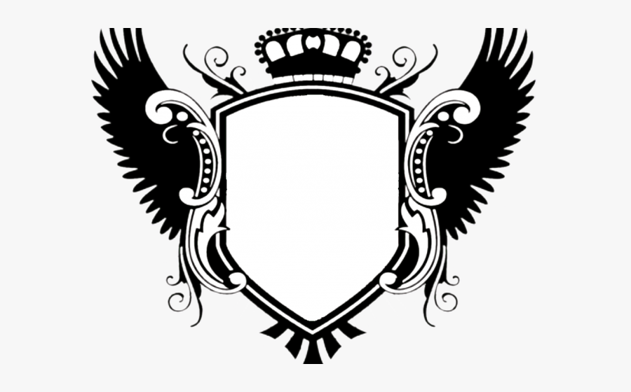 Transparent Knight With Shield Clipart - Shield With Wings Logo Png ...