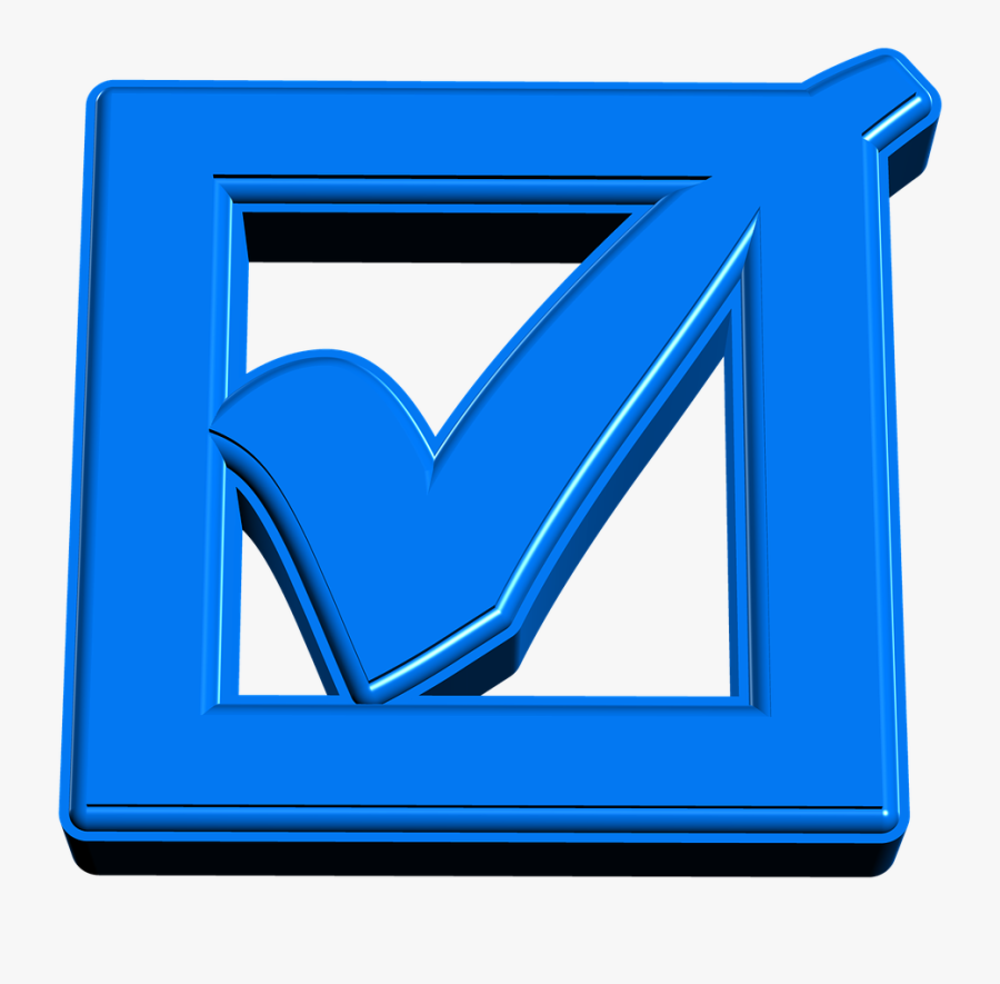 Blue Checkmark Png No Background , Free Transparent Clipart - ClipartKey