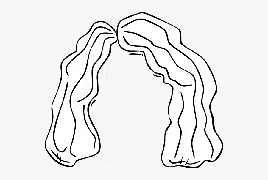 Wig Outline Clipart - Free Woman Cartoon Face , Free Transparent ...