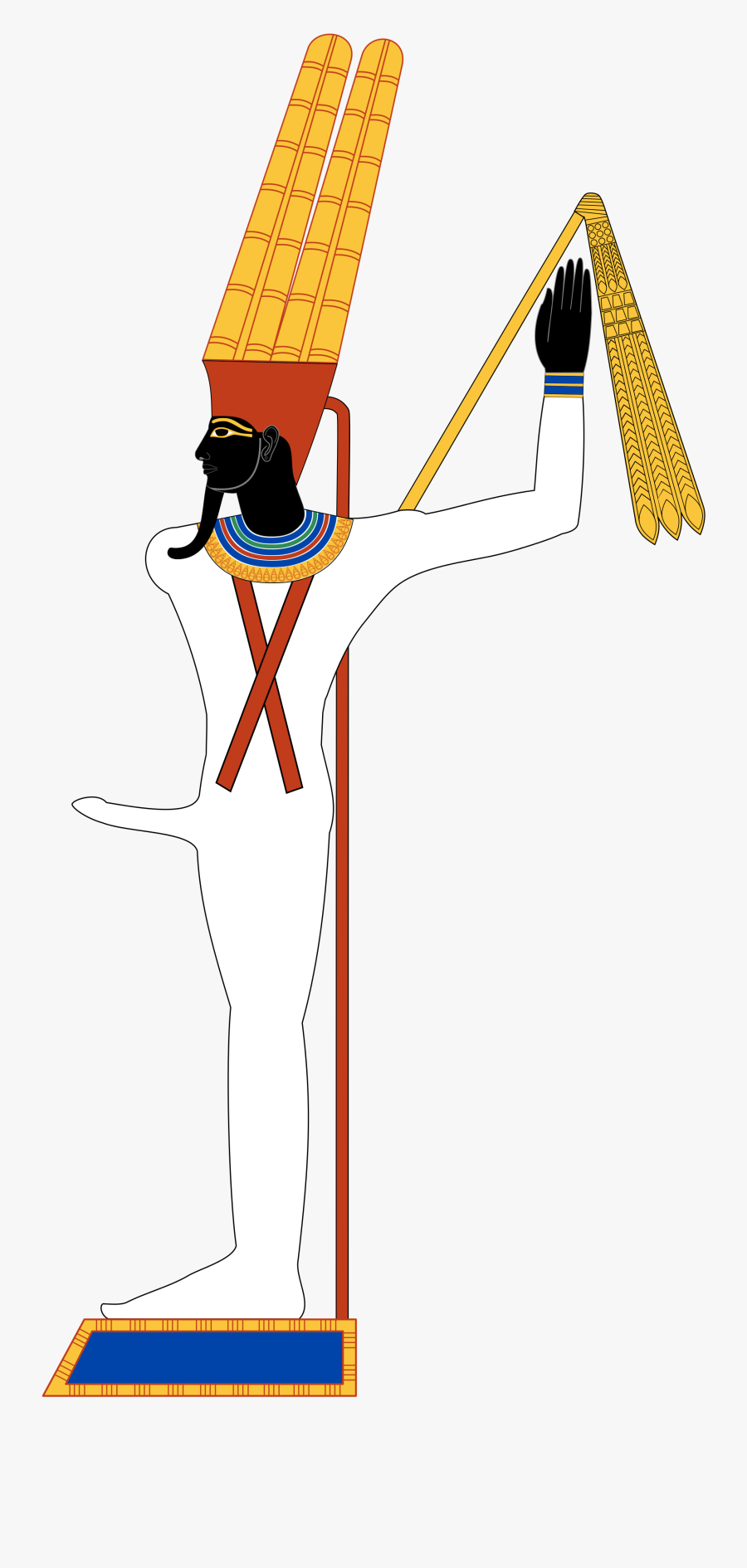 Egyptian God Khem Min , Free Transparent Clipart - ClipartKey