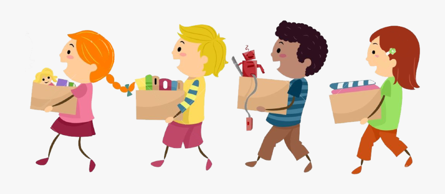 Donation Clipart Old Clothes - Cleaning Kids Cartoon , Free Transparent ...