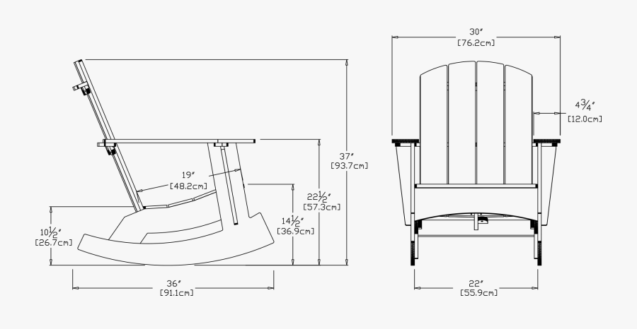 Rocking Chair Dimensions Cm , Free Transparent Clipart - ClipartKey