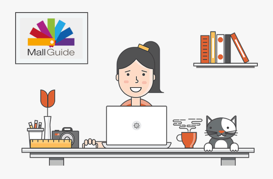 Cyber Chick At Work , Free Transparent Clipart - ClipartKey