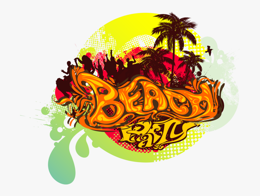 Transparent Beach Party Logo , Free Transparent Clipart - ClipartKey