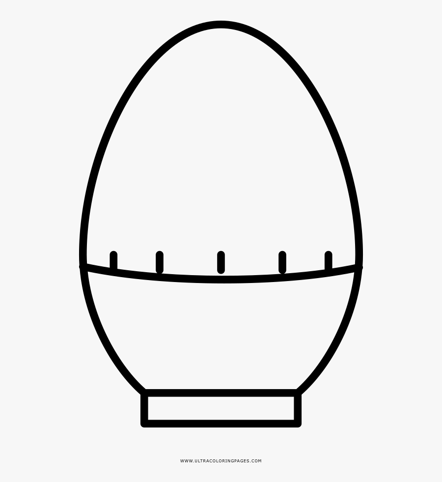 Egg Timer Coloring Page - Line Art , Free Transparent Clipart - ClipartKey