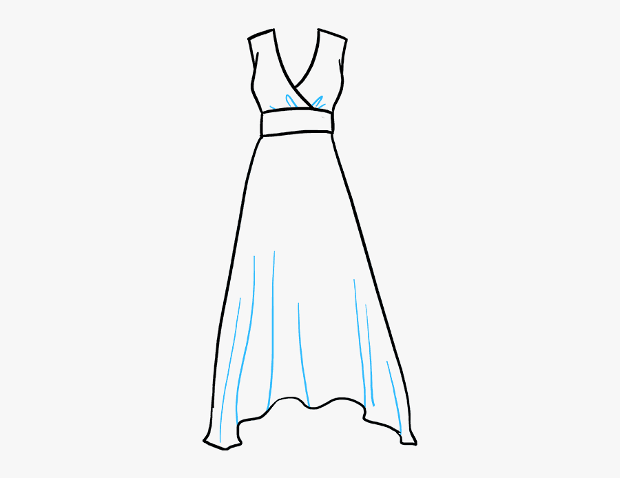 How To Draw Dress , Free Transparent Clipart - ClipartKey