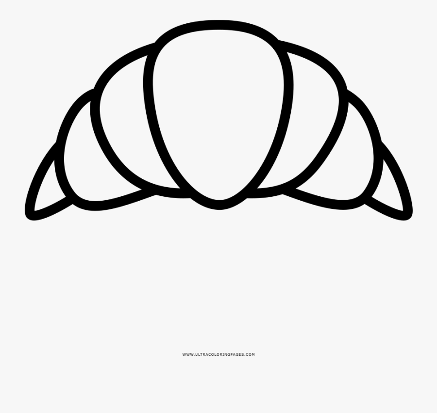 Croissant Coloring Page - Colouring Page Of Croissant , Free ...