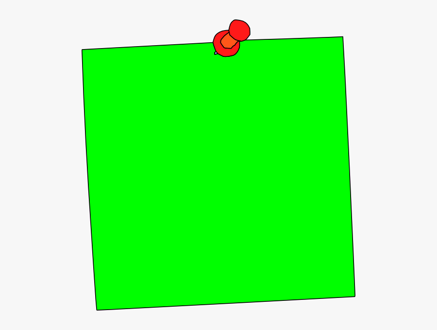 Post-it Clipart Green - Sticky Note Clipart Green , Free Transparent ...