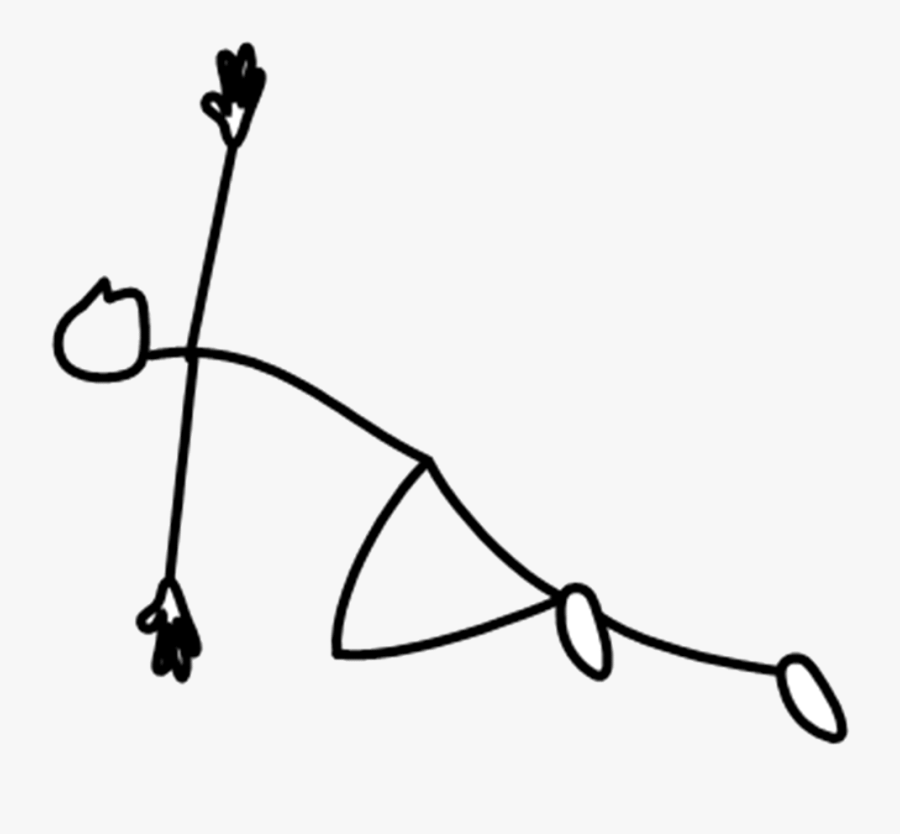 Y4g Reclining Twist - Twisting Clipart Black And White Stick Figure ...