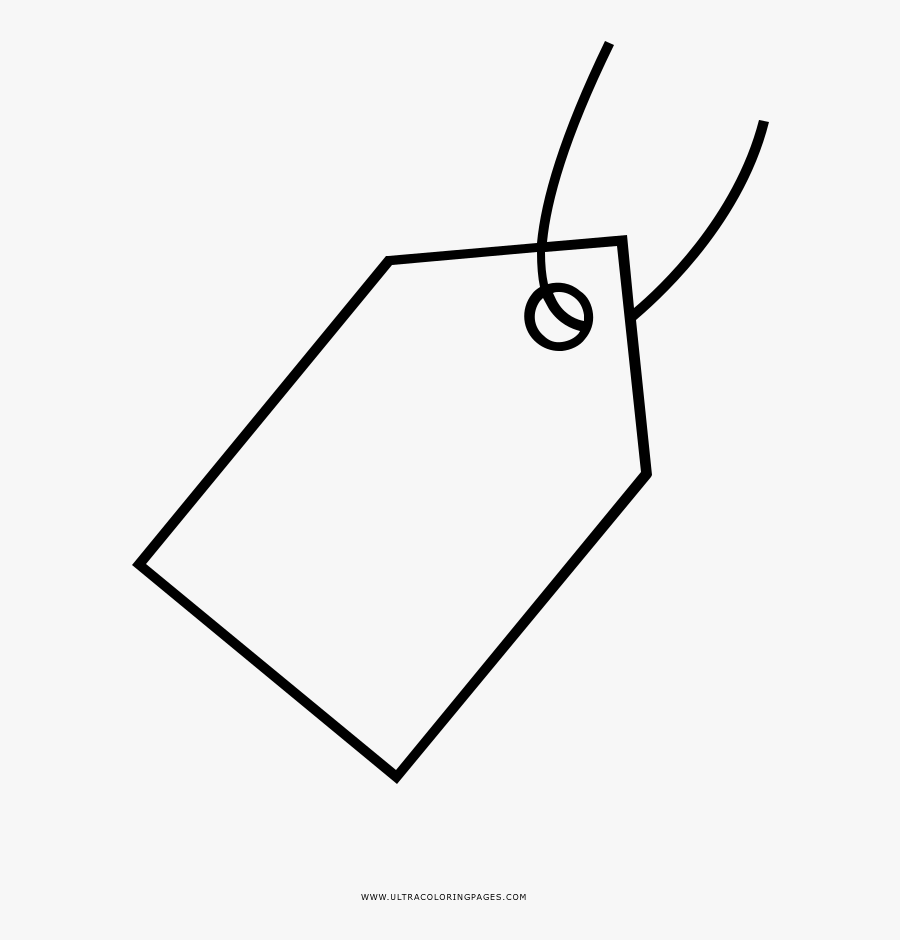 Price Tag Coloring Page - Line Art , Free Transparent Clipart - ClipartKey