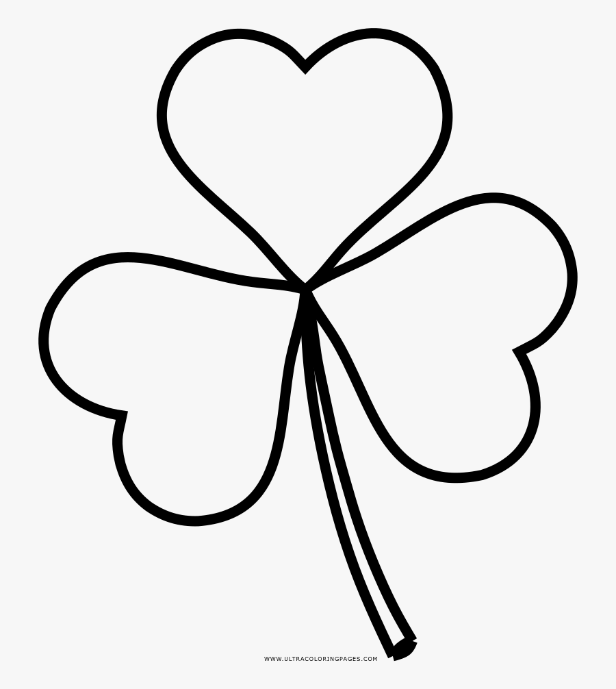 Shamrock Coloring Page - Dibujos Para Colorear De Trebol , Free ...