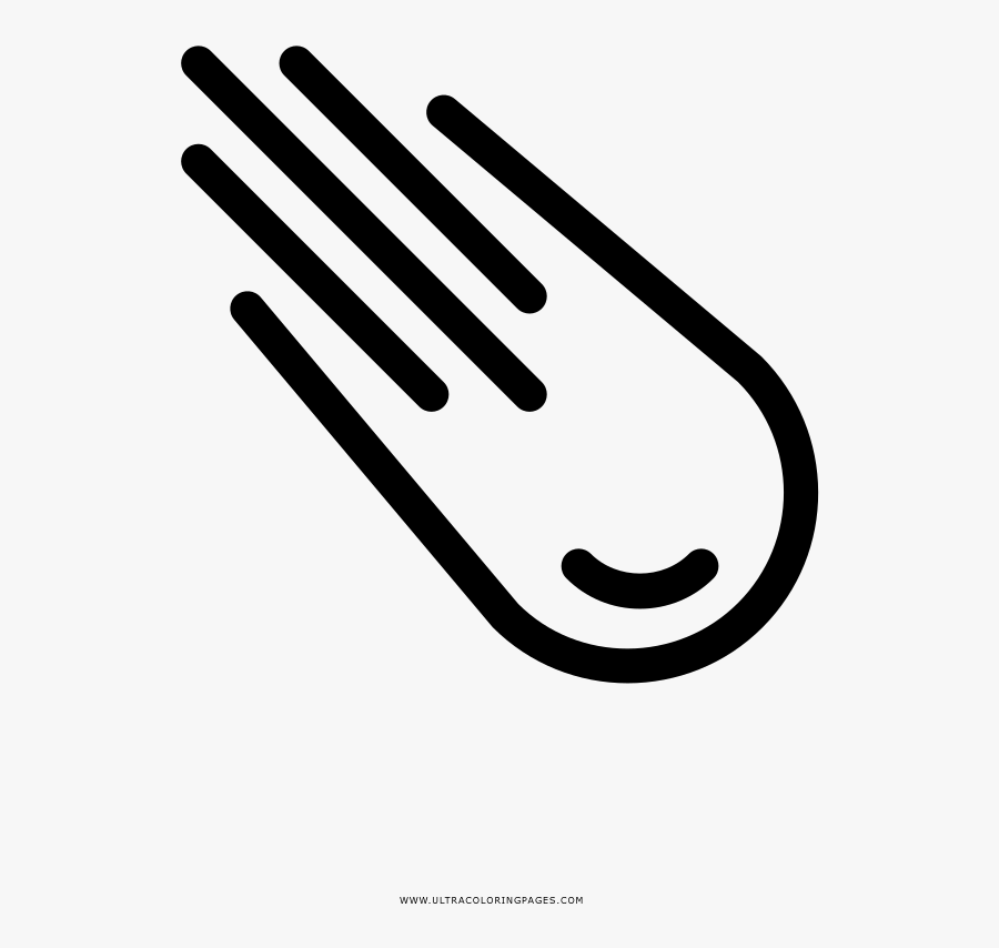 Meteor Coloring Page - Calligraphy , Free Transparent Clipart - ClipartKey