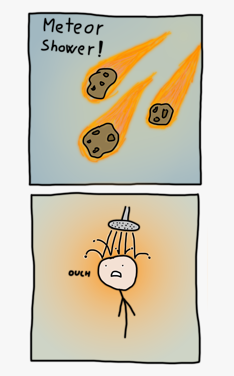 92-meteor Shower - Cartoon , Free Transparent Clipart - ClipartKey