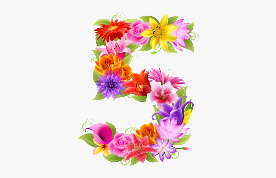 Numbers Clipart Floral Free Clip Art Stock Illustrations - Word Art ...