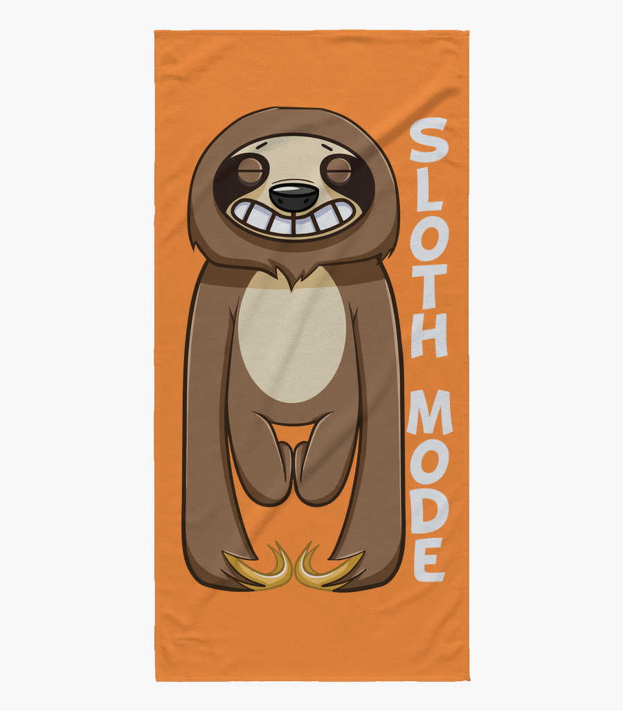 Sloth Beach Towels - Cartoon , Free Transparent Clipart - ClipartKey