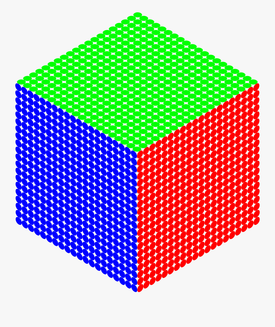 Rgb Isometric Circles Cube Clip Arts - Cube Png Red Isometric , Free ...