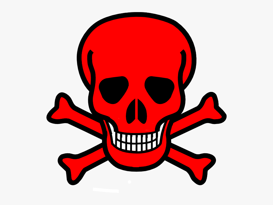 Danger Skull And Crossbones Red Free Transparent Clipart ClipartKey