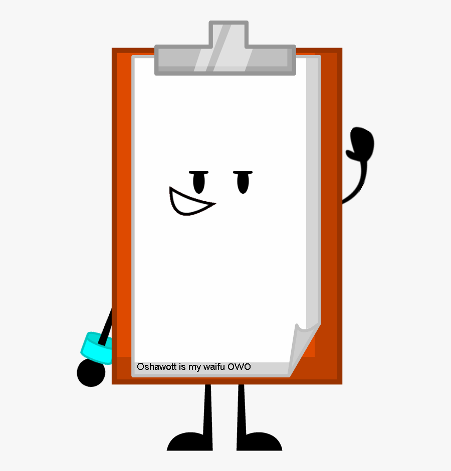 Clip Art Clipboard Cartoon - Bfdi Clipboard , Free Transparent Clipart ...