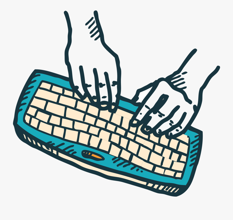 Keyboard Clipart Hand On - Computer Graffiti , Free Transparent Clipart ...