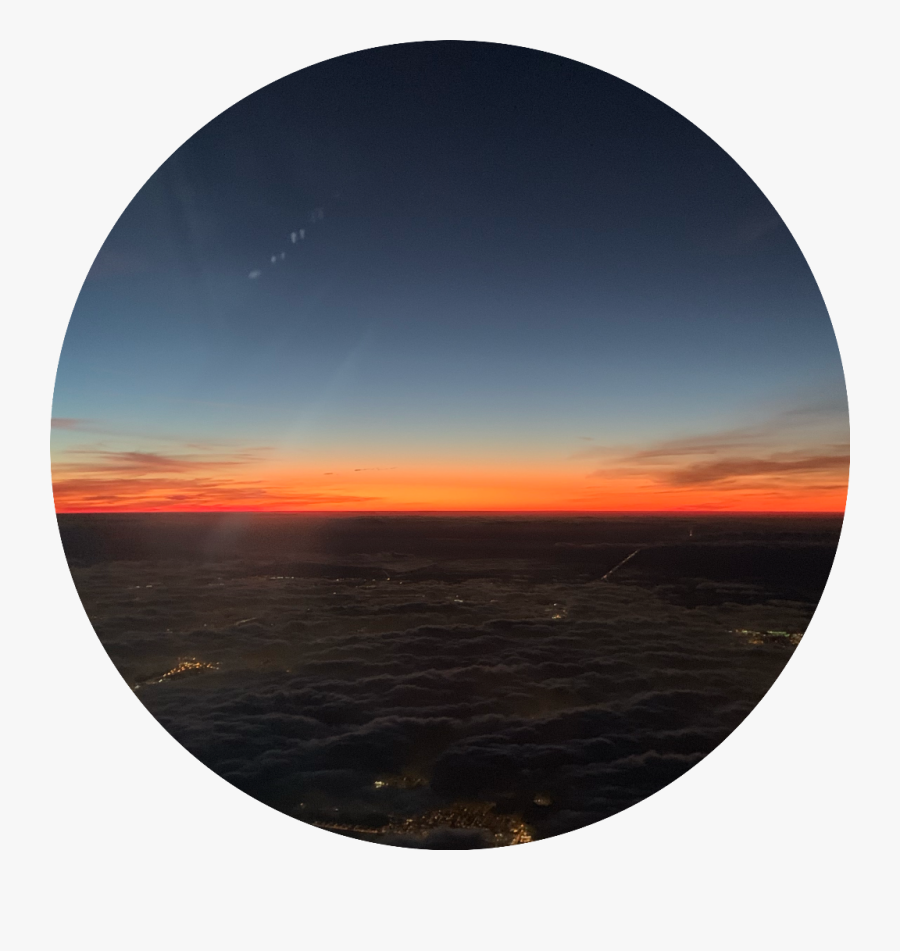 Sunset In A Circle , Free Transparent Clipart - ClipartKey