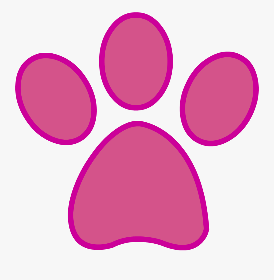 Panther Clipart Border - Pink Panther Paw Print , Free Transparent ...