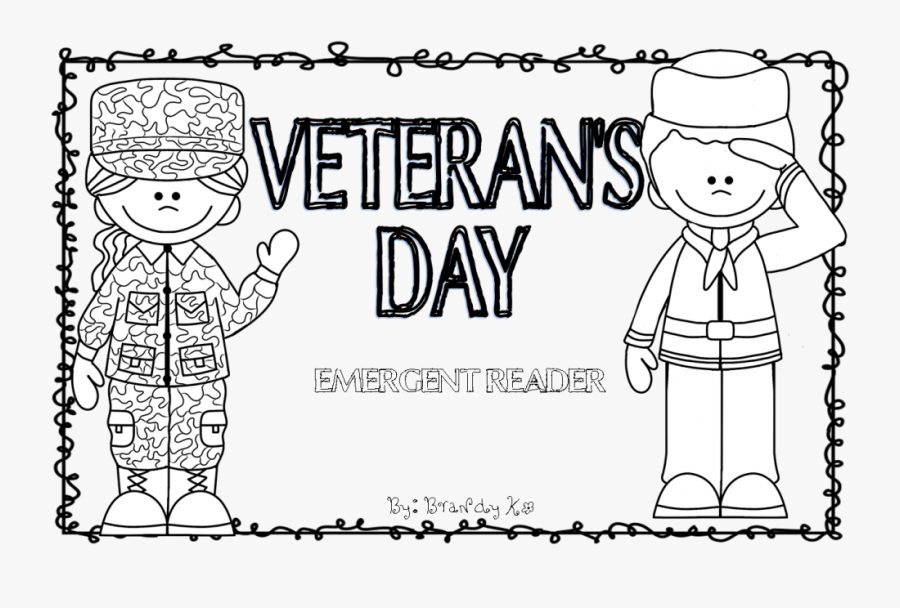Bw Clipart Veterans Day - Veterans Day Emergent Reader Kindergarten ...