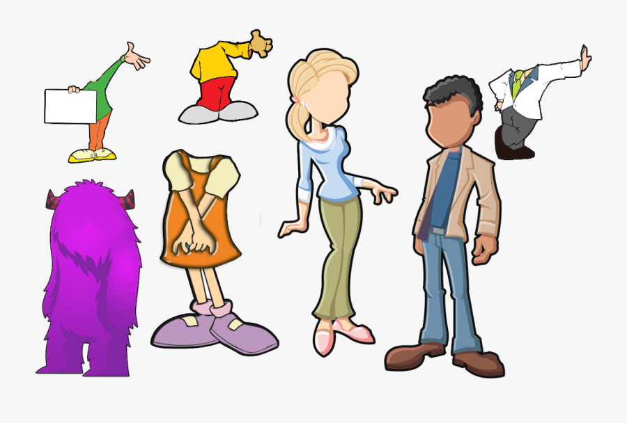 Cartoon Character Creator - Cartoon Bodies To Put Heads , Free ...