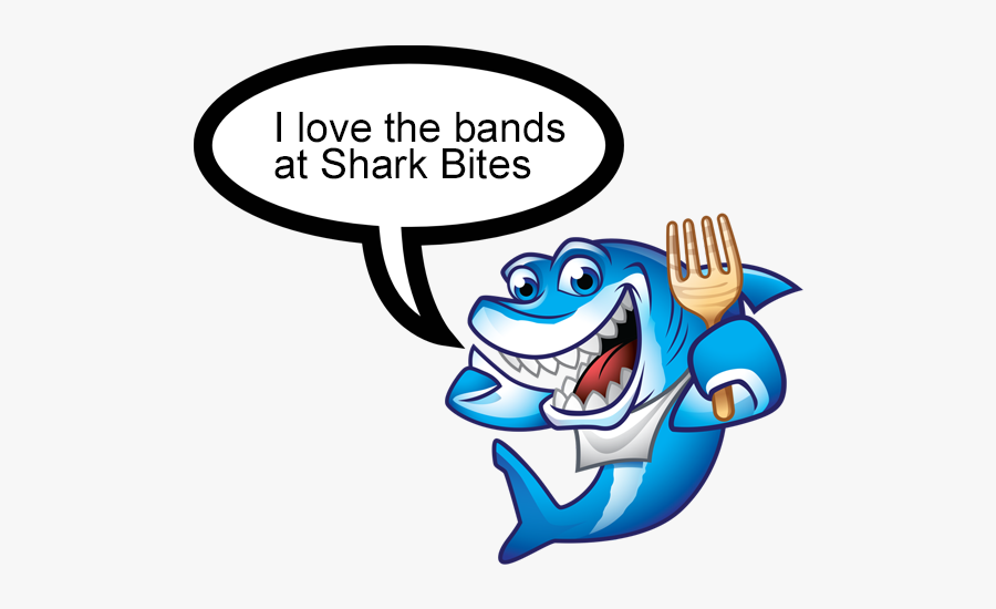 Shark Bites Cotee River - Shark With A Fork , Free Transparent Clipart ...