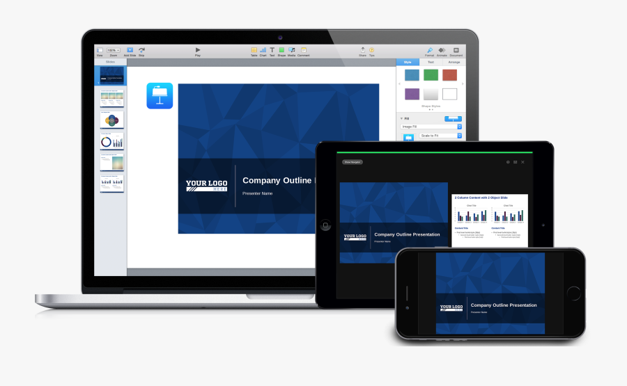 Keynote Presentations Design Template - Operating System , Free ...