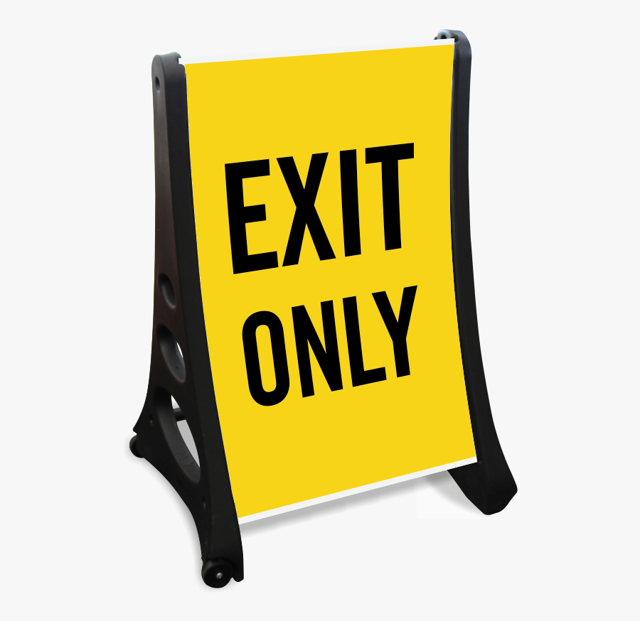 Exit Only Portable Sidewalk Sign , Free Transparent Clipart - ClipartKey