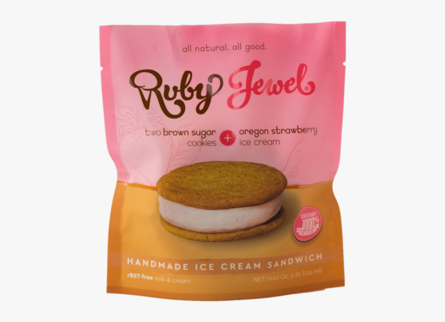 Ruby Jewel Ice Cream Sandwich , Free Transparent Clipart - ClipartKey