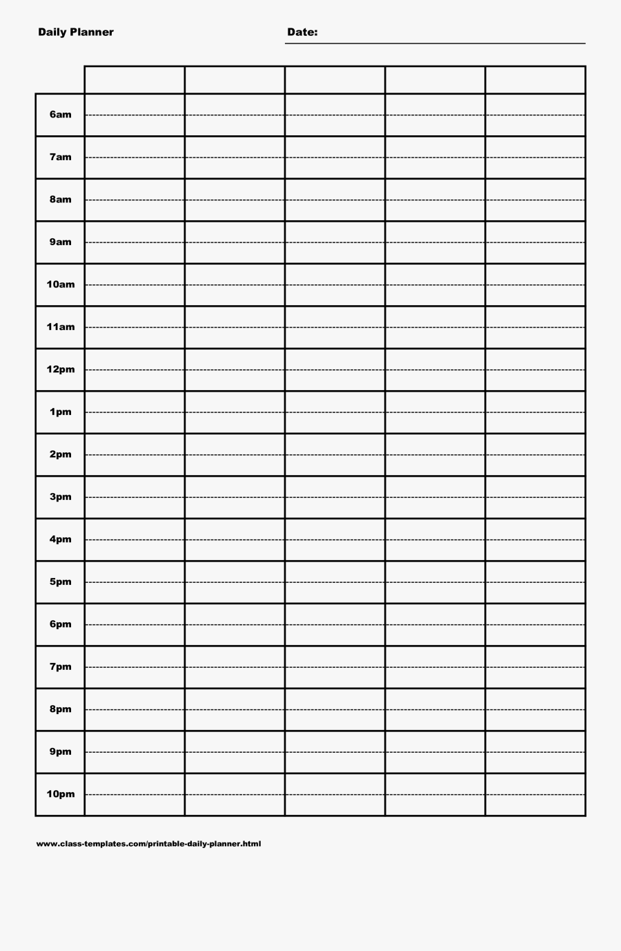 15 Minute Daily Planner Printable Printable Templates