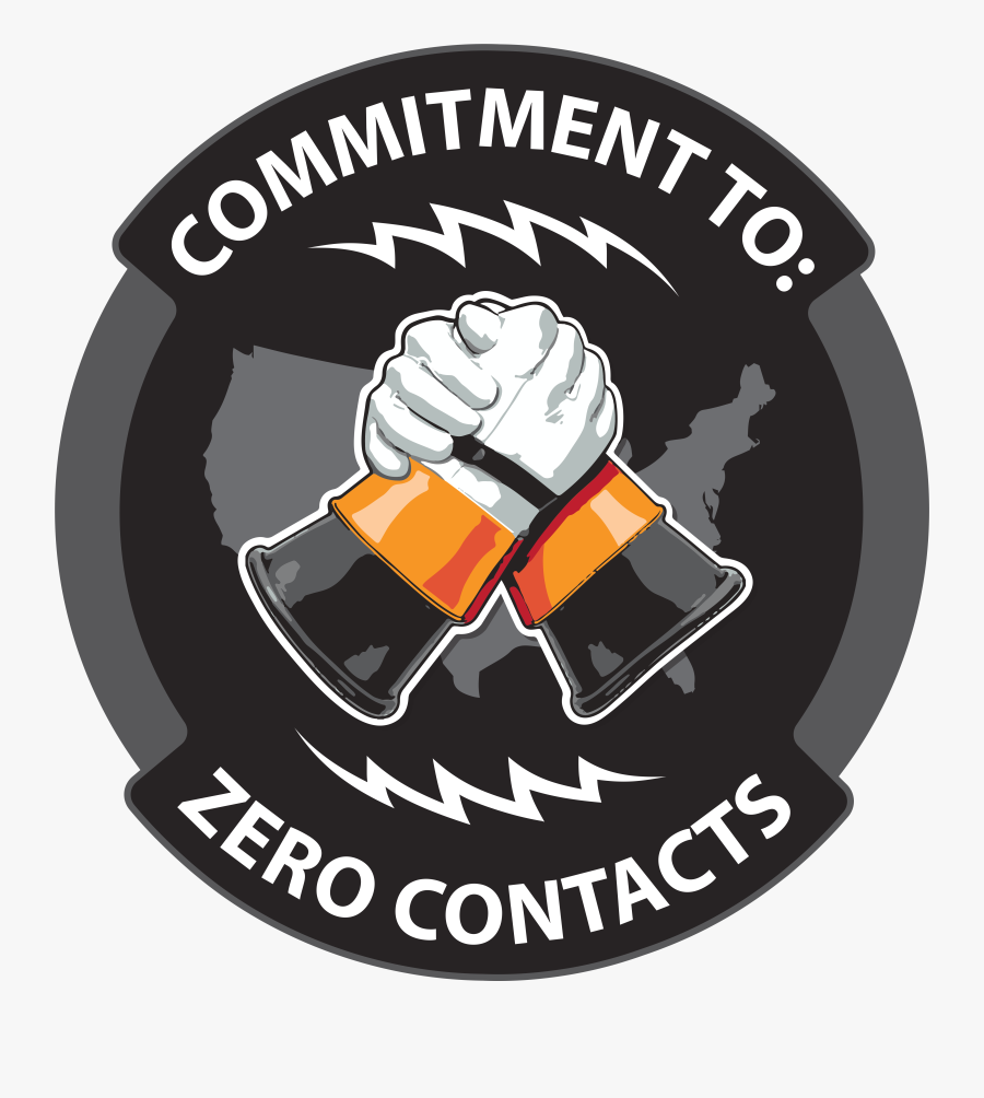 Download Logo W Gloved Hand Commitment To Zero- , Free Transparent ...