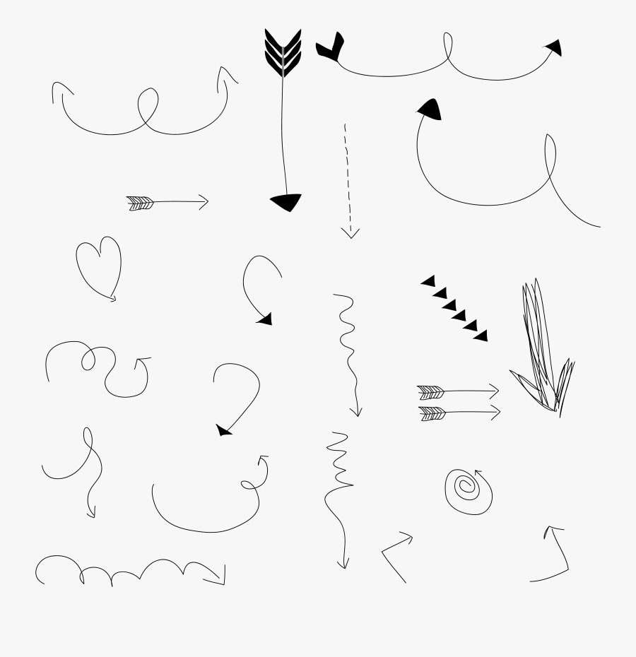 Freebie Friday Free Handrawn Arrow Doodles - Art Doodles Png ...