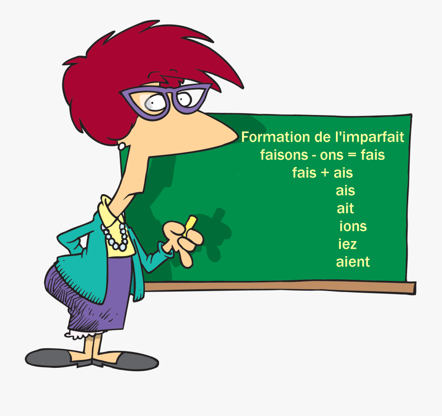 Imperfect Indicative Tense - English Teacher Pic In Cartoon , Free ...