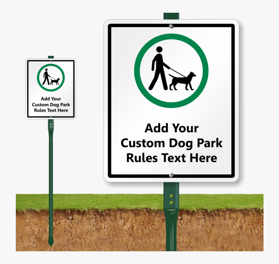 Custom Dog Park Rules Sign - Do Not Pick Flowers Sign , Free ...