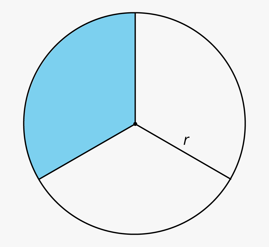 Transparent Equivalent Fractions Clipart Circle Divided Into 3 Angles