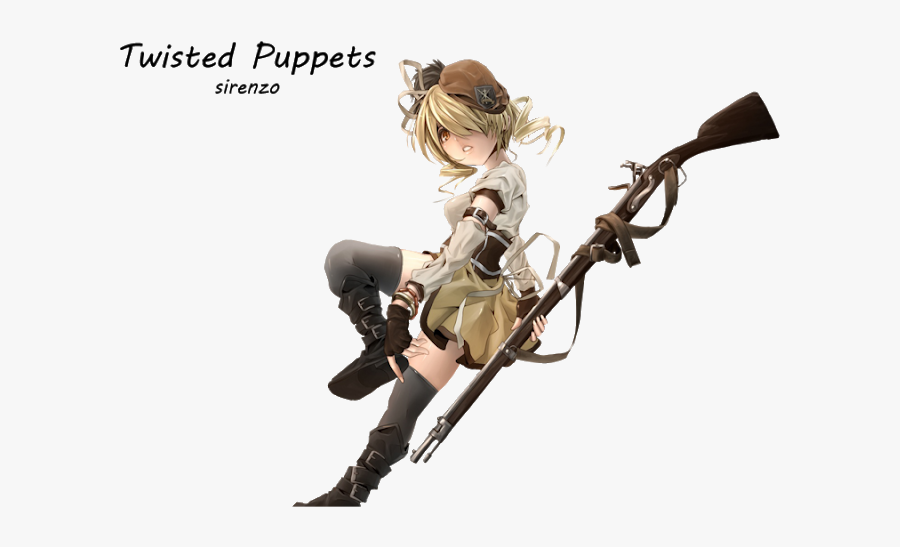 Anime School Girl With Sniper Rifle - Anime Girl Render Gun , Free ...