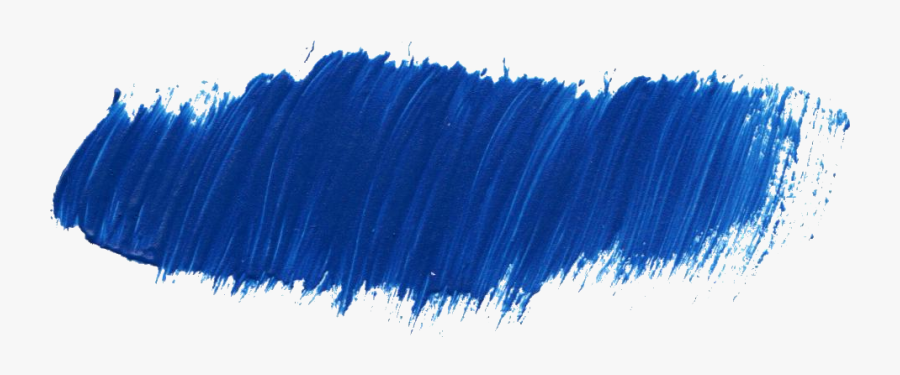 Transparent Brush Stroke Clipart - Blue Paint Swatch Png , Free ...