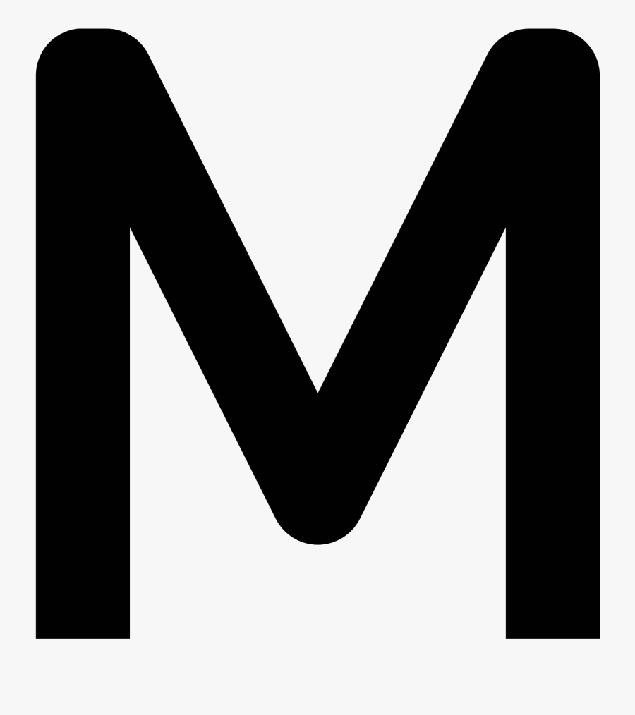 Capital M Black Clipart , Png Download - Portable Network Graphics ...