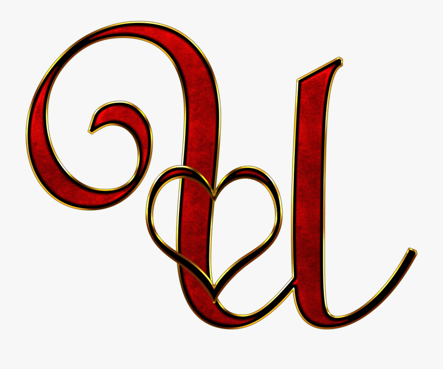 Valentine Capital Letter U - U Alphabet In Heart , Free Transparent ...