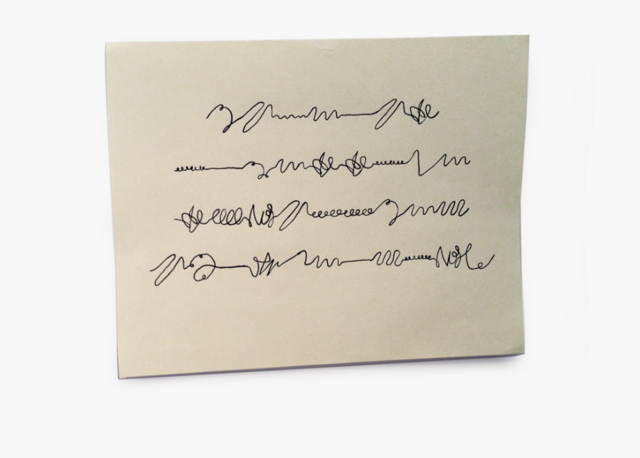 Handwriting Clipart Scribble - Paper With Scribbles Transparent , Free ...